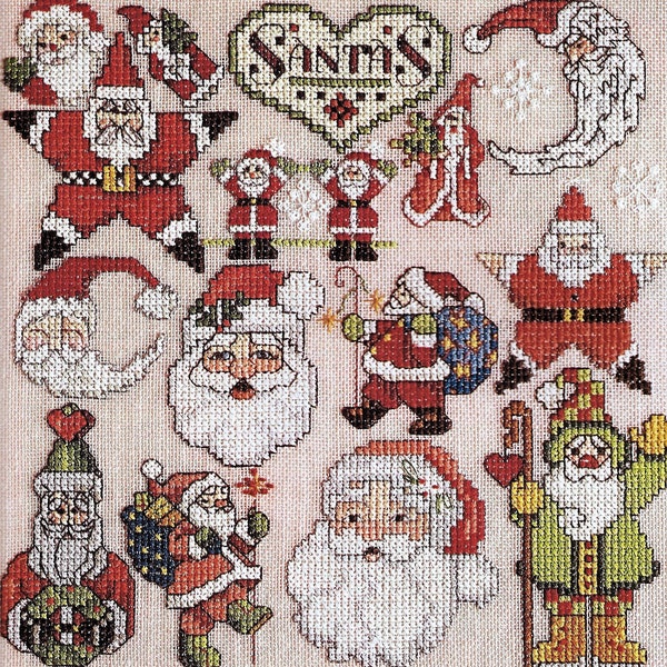 Santa Cross Stitch - Etsy