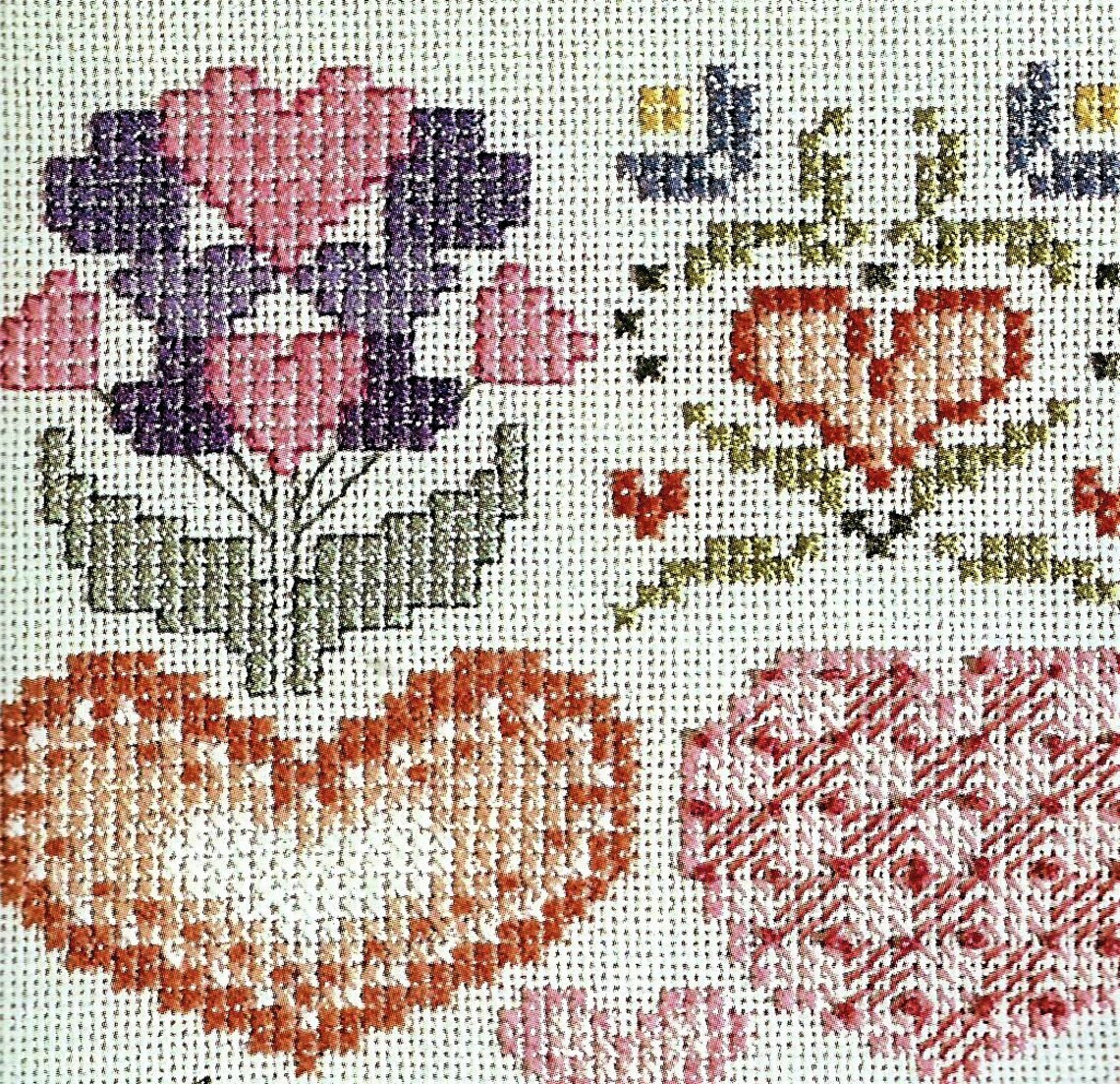 Vintage Cross Stitch Patterns PDF Instant Download Collection of Hearts ...