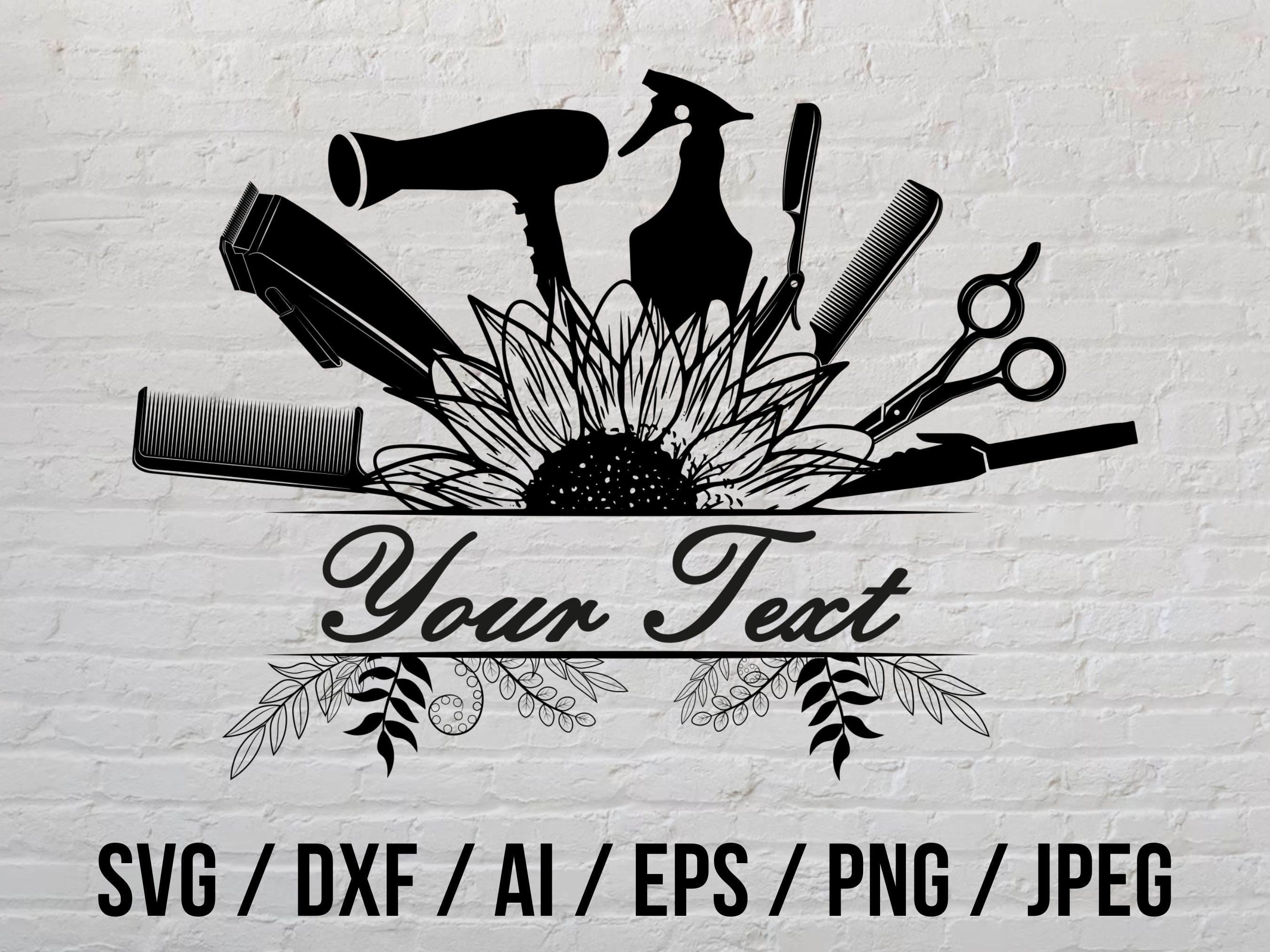 Hairdresser SVG, Hair Stylist SVG, Hair Stylist Monogram Svg ...