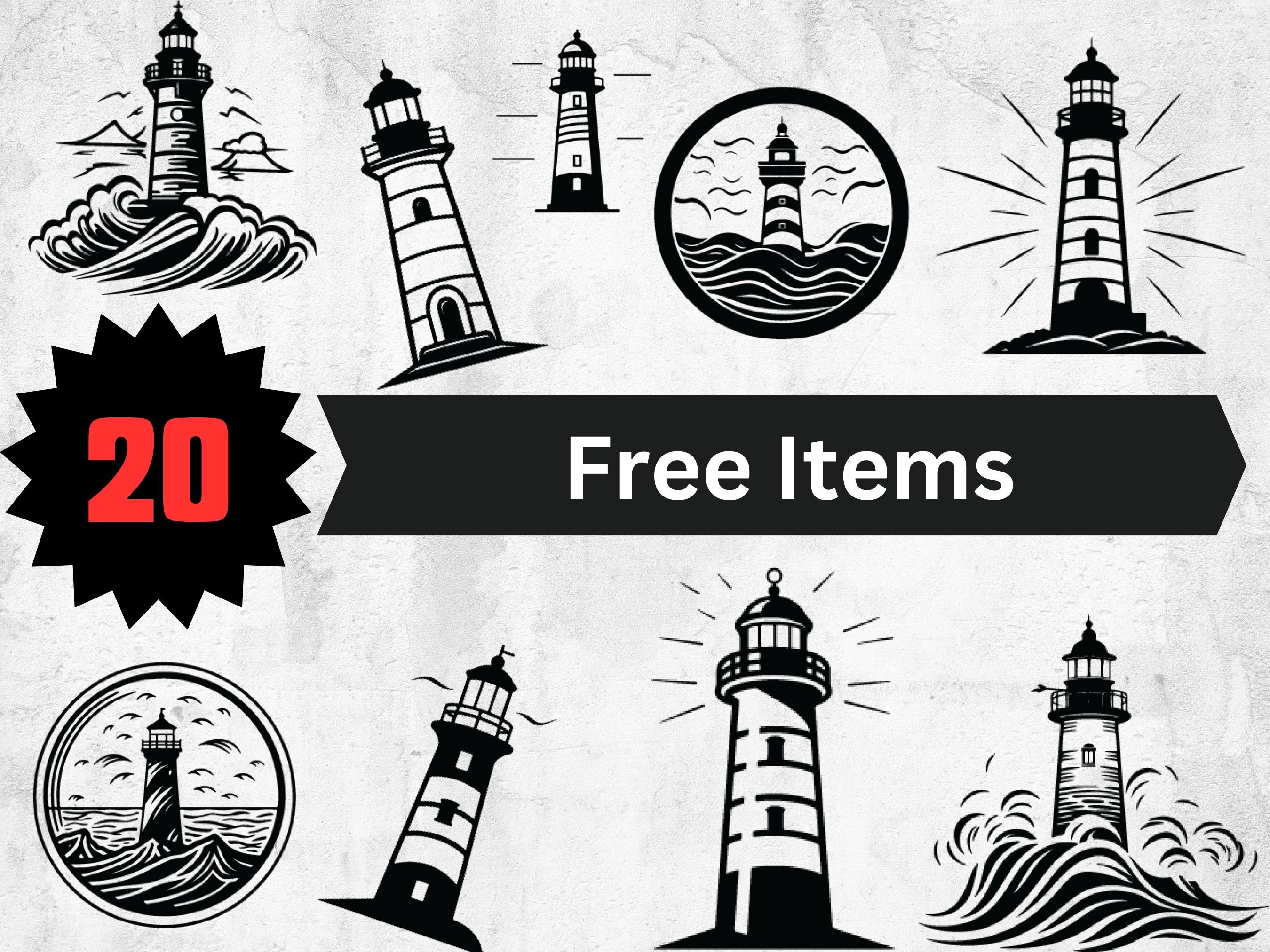 Lighthouse SVG Bundle, Lighthouse Svg, Lighthouse Clipart, Lighthouse ...