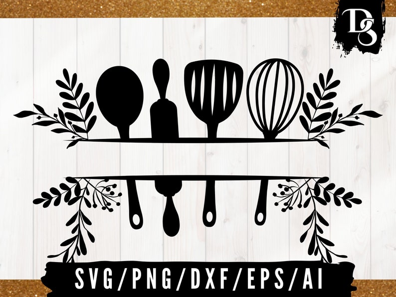 Kitchen Split Frame SVG, Kitchen Monogram Svg, Kitchen Split With ...