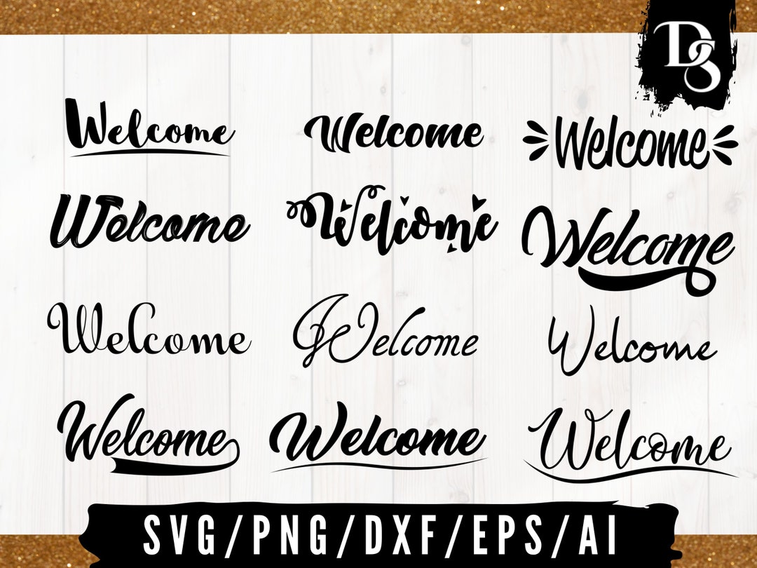 Welcome SVG Bundle, Welcome Sign SVG Files, Welcome Bundle, Farmhouse ...