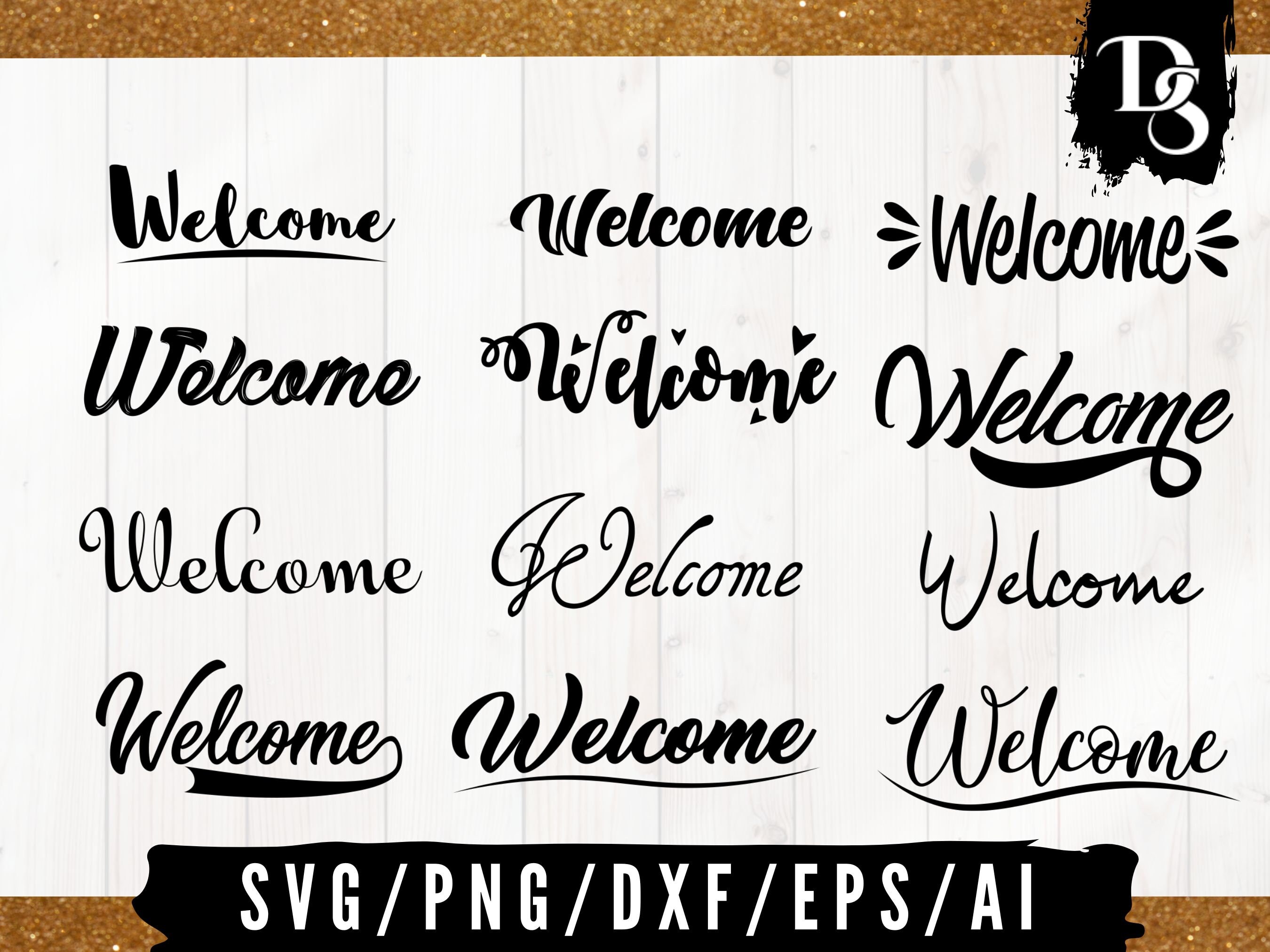 Welcome SVG Bundle, Welcome Sign SVG Files, Welcome Bundle, Farmhouse ...