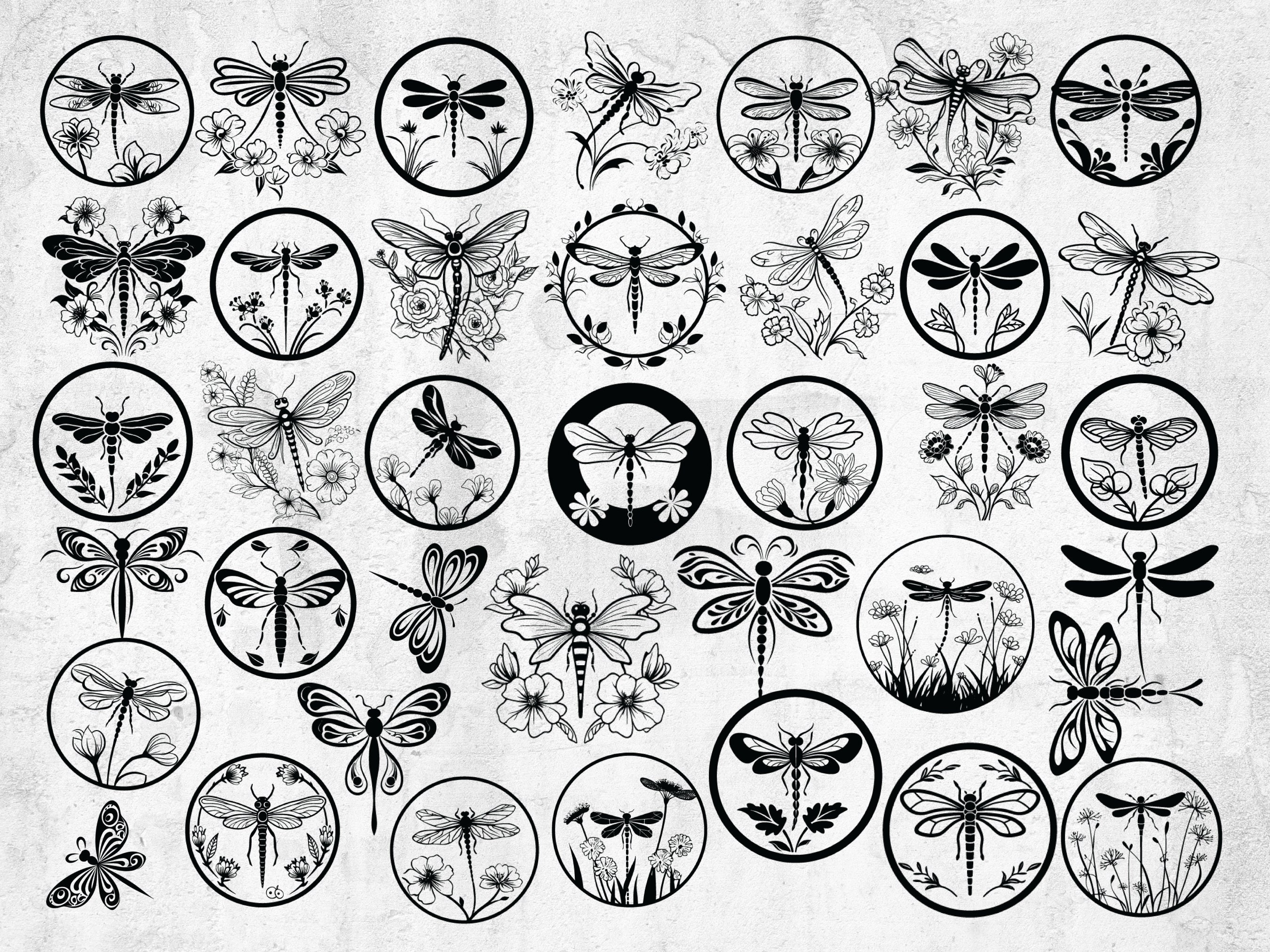 Dragonfly SVG Bundle, Dragonfly Svg, Dragonfly Clipart, Dragonfly ...