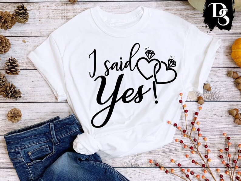 I Said Yes SVG, Bride Tribe SVG File, Wedding Decal Cutting File ...