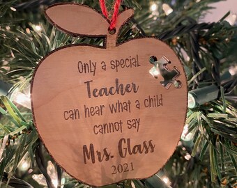 Autism Teacher Gift,puzzle Piece Christmas Ornament,autism Awareness ...
