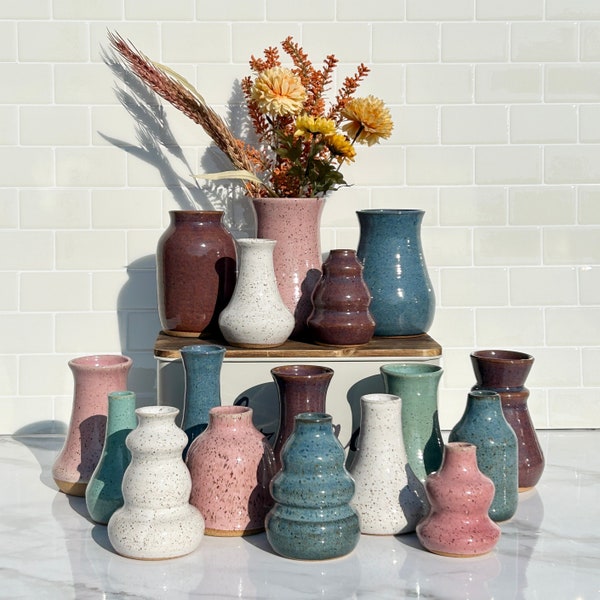 Pottery Bud Vase - Etsy