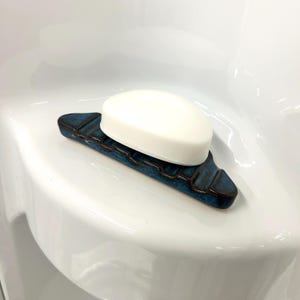 Colorful Ceramic Triangle Soap Dish | Draining | Handmade | Longer ...