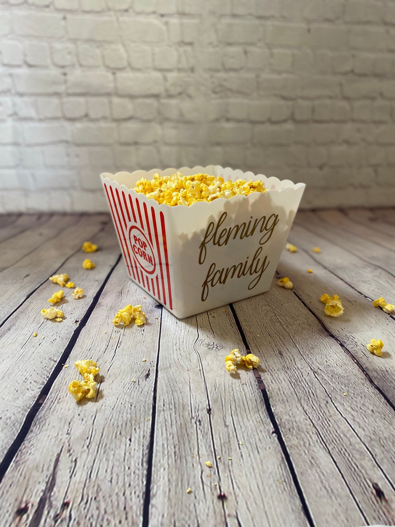 Personalized Popcorn Bucket | Popcorn Container | Movie Night | Custom ...