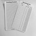 Undated Blank Reading Tracker and Reading List Bookmark | Custom Paper ...