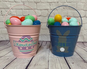 Metal Easter Bucket - Etsy
