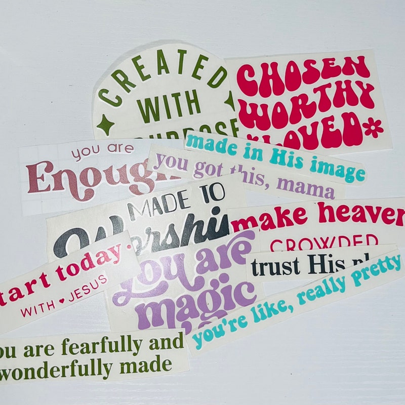 Inspirational Stickers - Etsy