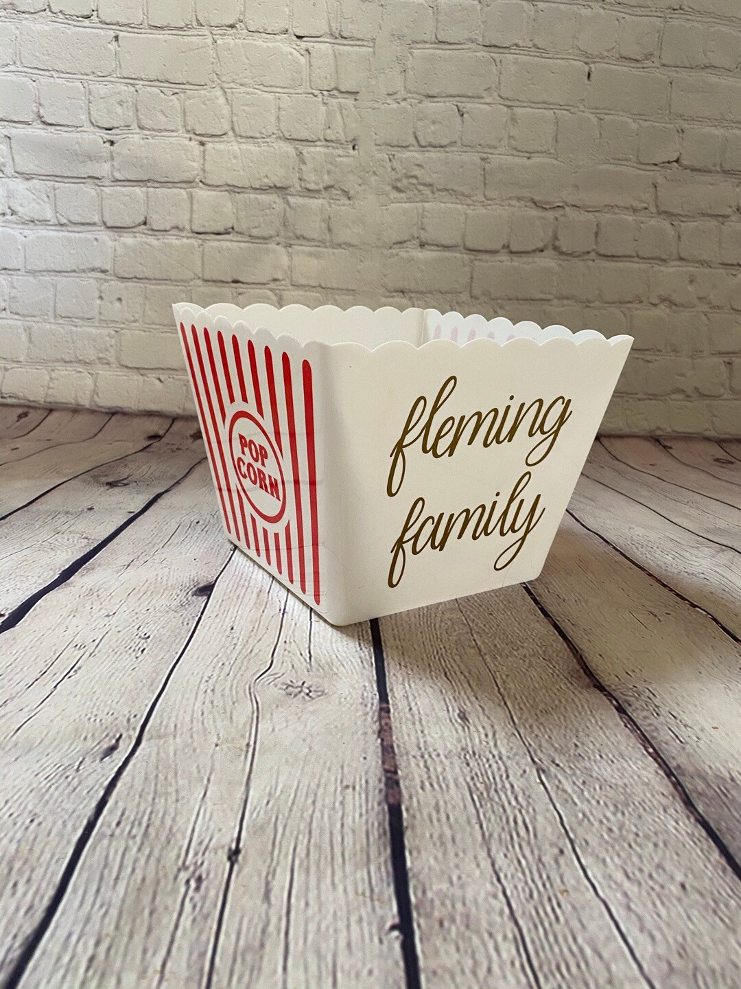 Personalized Popcorn Bucket | Popcorn Container | Movie Night | Custom ...