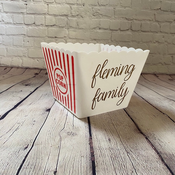 Personalized Popcorn Bucket - Etsy