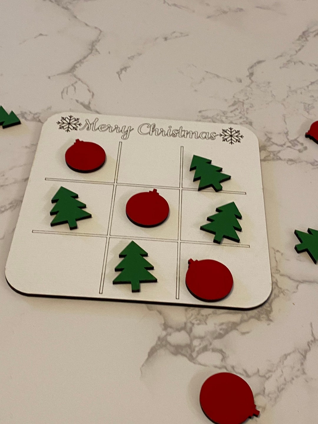 Christmas Tic-tac-toe Game | Kids and Family Christmas Gift | Stocking ...