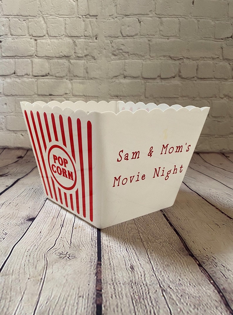 Personalized Popcorn Bucket | Popcorn Container | Movie Night | Custom ...
