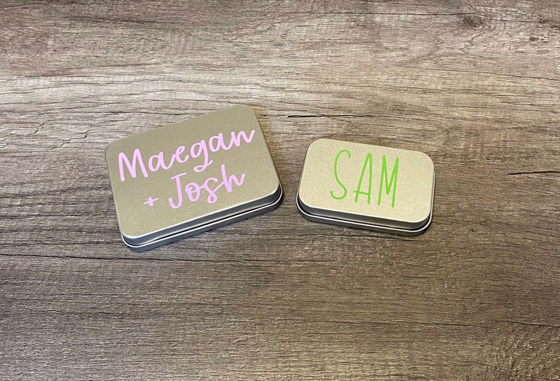 Gift Card Box Personalized Gift Card Tin Gift Box Custom - Etsy