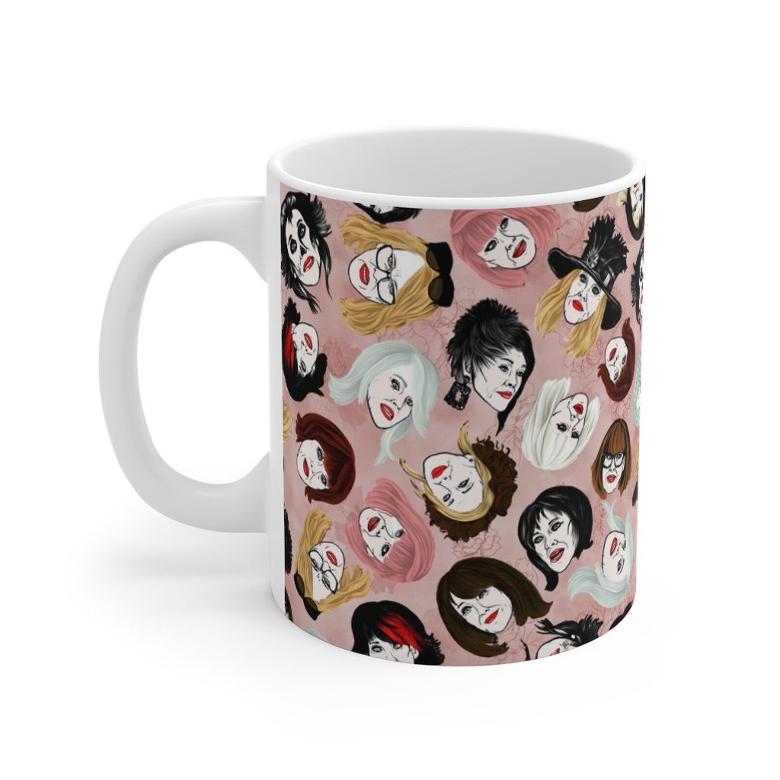 Moira & Her Girls Mug 11oz rose Gray - Etsy