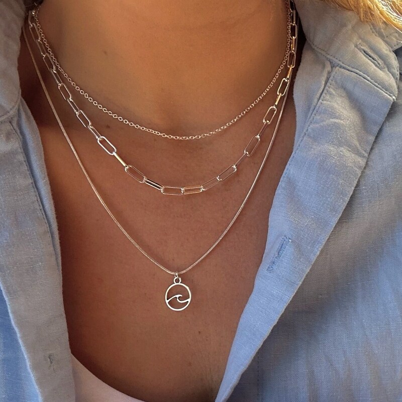 3 Layer Necklace - Etsy