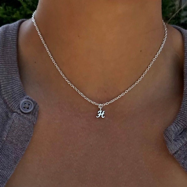 Dainty Custom Letter Necklace - Etsy