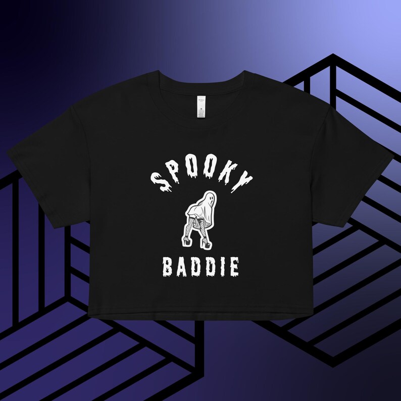 Halloween Spooky Baddie Crop Top Sexy Ghost Halloween Etsy