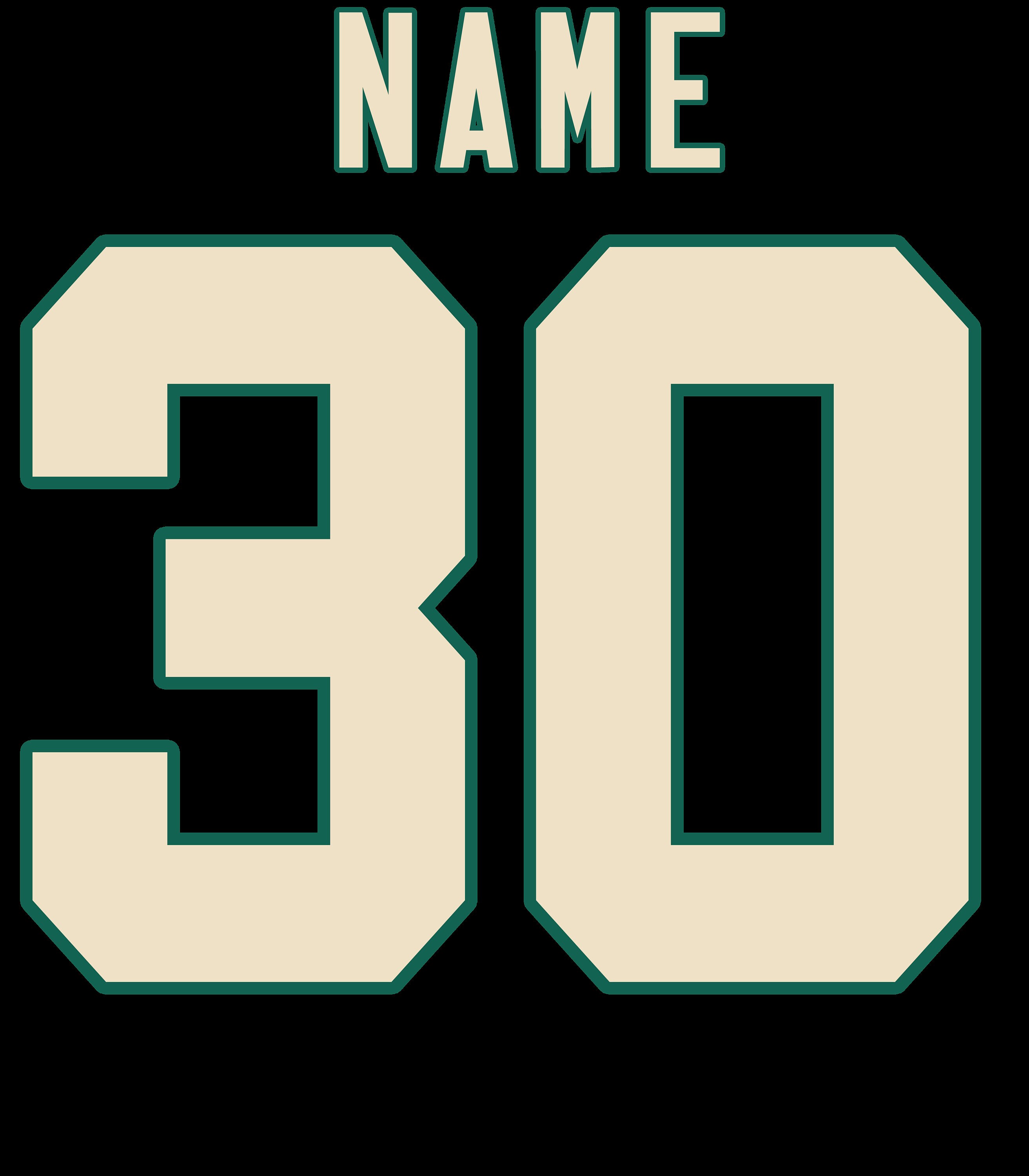 Custom Number and Name - Etsy