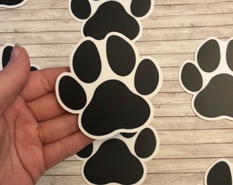 Paw Print Waterproof Sticker - Etsy