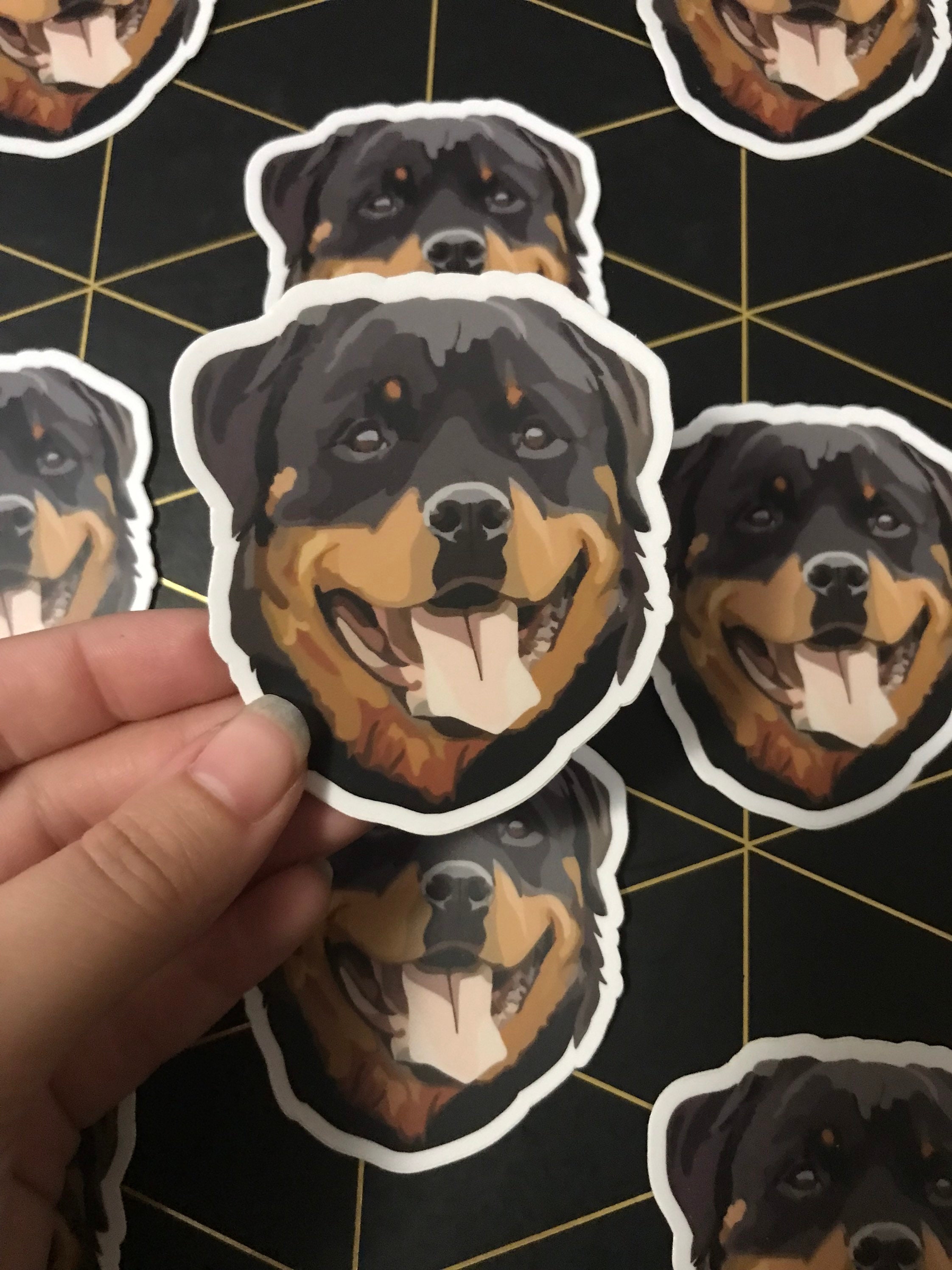 Rottweiler Sticker | Etsy