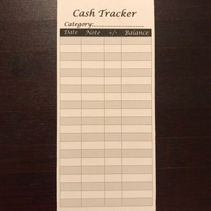 Watercolor Cash Tracker | Cash Envelope Tracker | Money Tracker | Cash ...