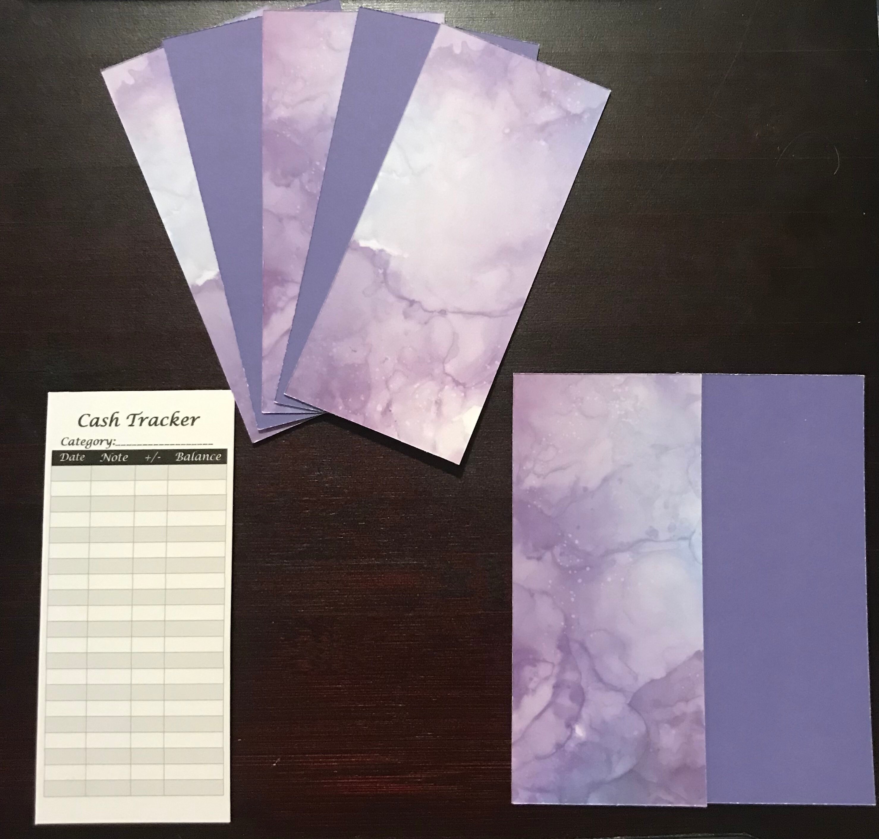 Watercolor Cash Tracker Cash Envelope Tracker Money - Etsy