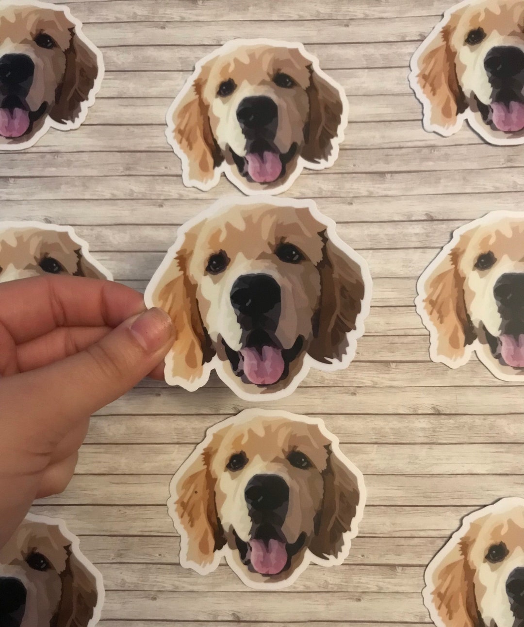 Golden Retriever Sticker | Light Colored Golden Retriever | Dog Breed ...