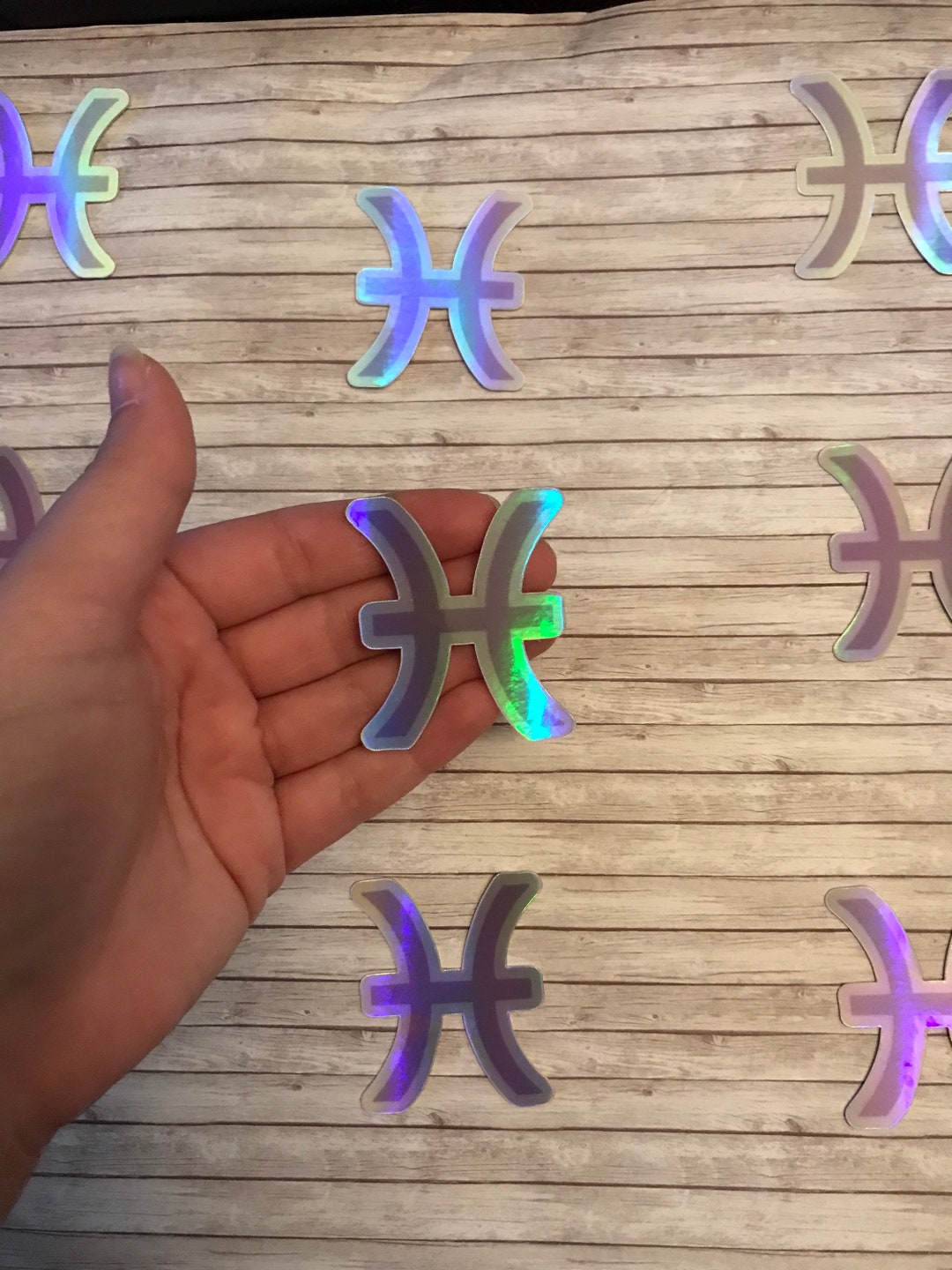 Mini Holographic Pisces Sticker | Zodiac Sticker | Pisces | Pisces ...