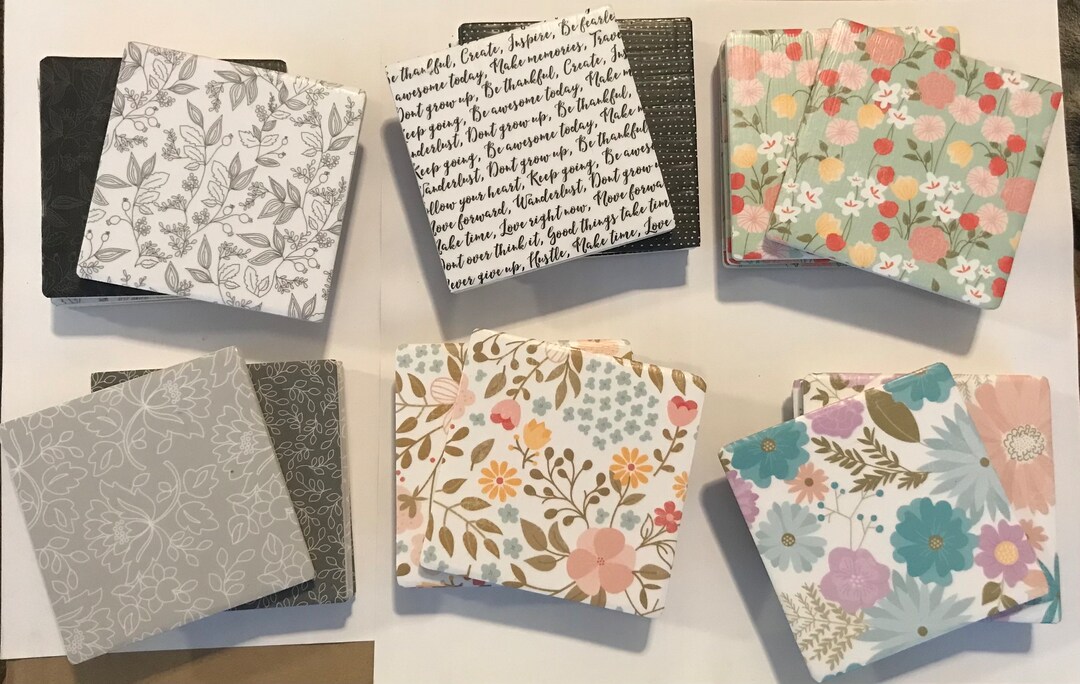 Ceramic Coasters | Square Coasters | Ceramic Coasters With Cork Backing ...