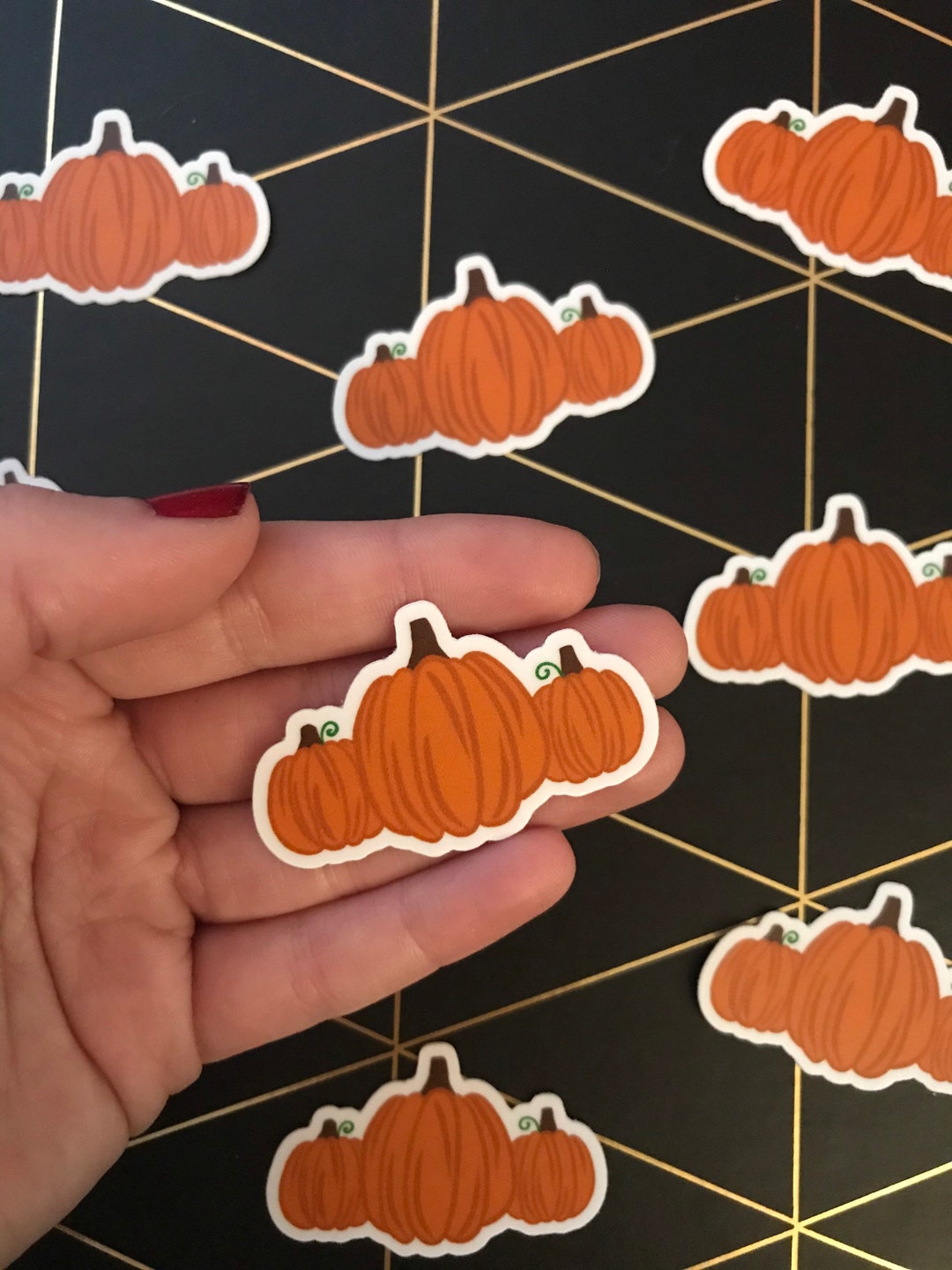Mini Pumpkin Sticker | Halloween Stickers | Thanksgiving Stickers ...