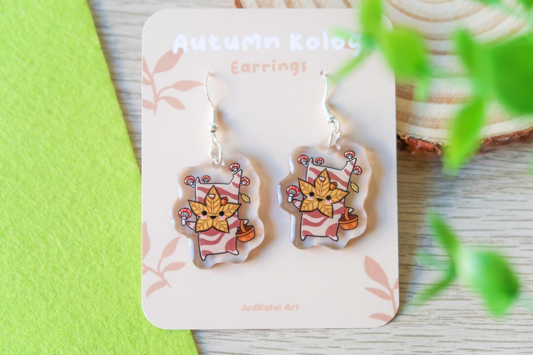 Zelda Korok Earrings | Korok Seasonal Autumn | Korogu Family | Zelda ...