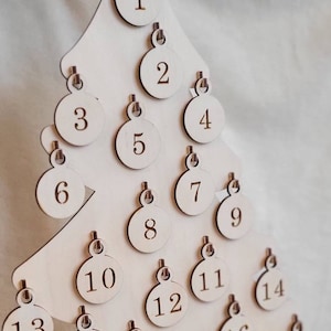 Christmas Tree Advent Calendar - Wall Hanging - SVG File - Glowforge ...
