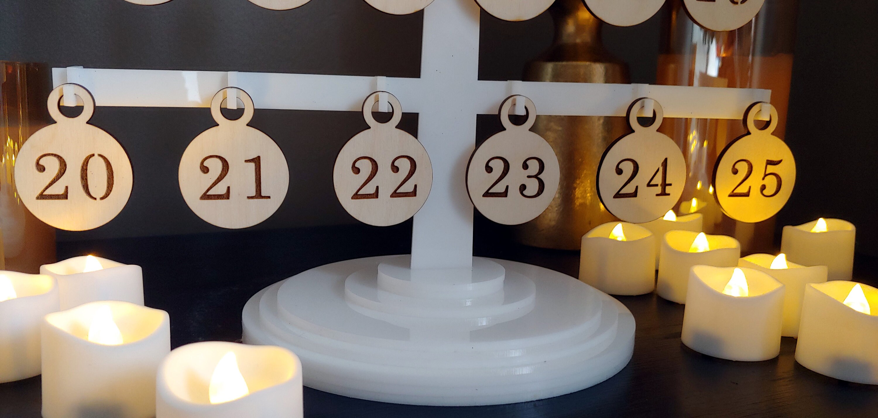 Christmas Tree Advent Calendar - SVG File - Glowforge and Laser Cutting ...