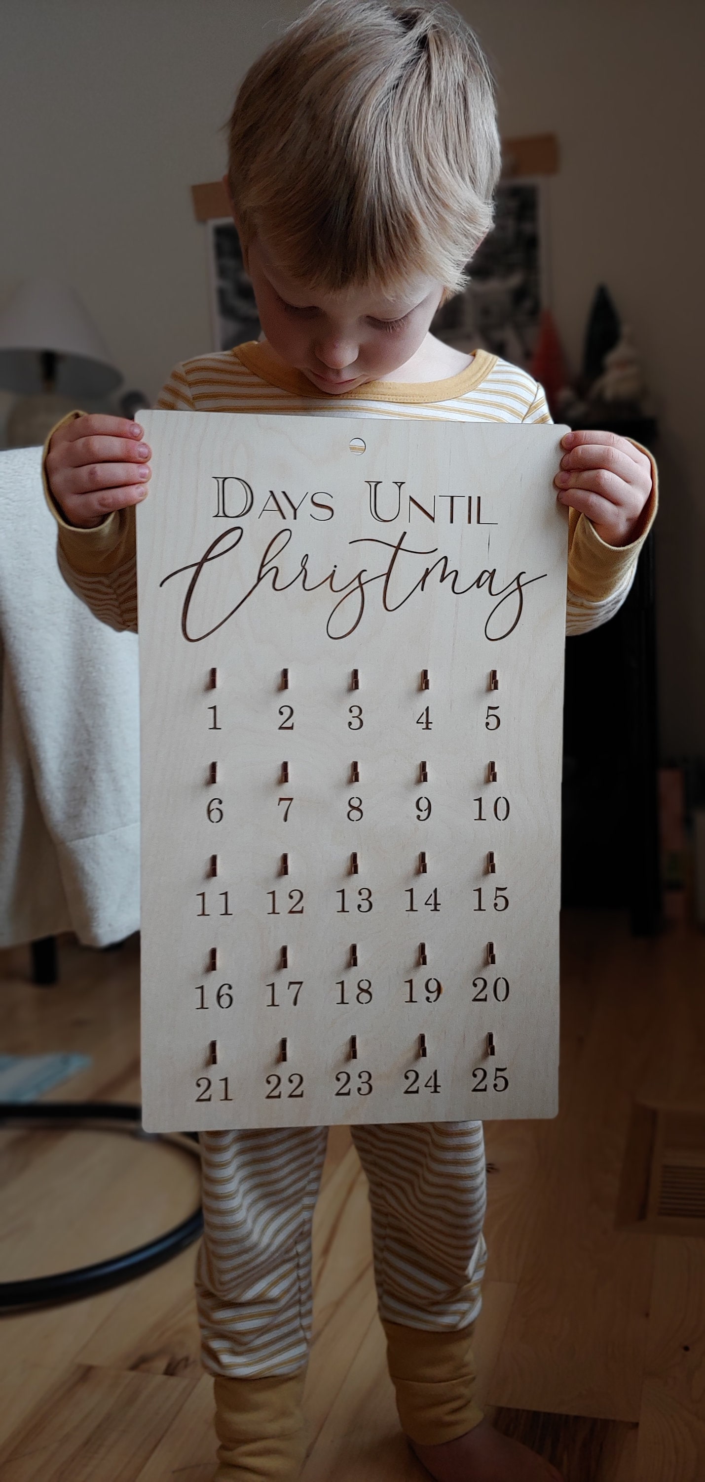 Days Until Christmas Countdown Calendar - SVG File - Glowforge and ...