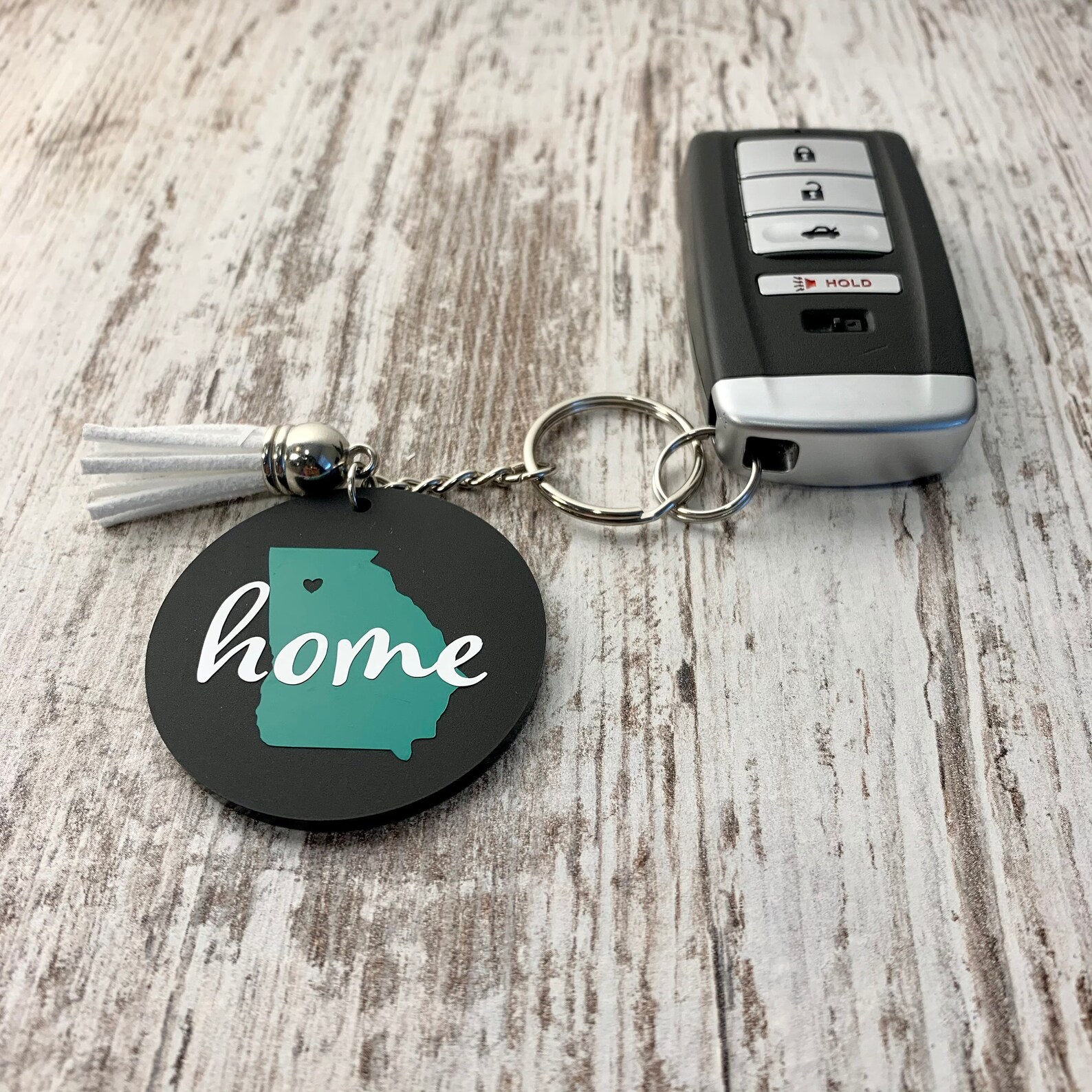 Personalized Georgia state keychain customized keychain - Etsy.de