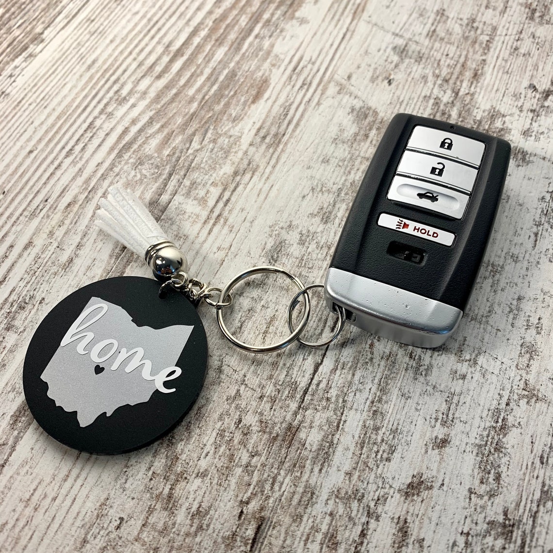 Personalized Ohio State Keychain Customized Keychain, Vinyl, Acrylic ...