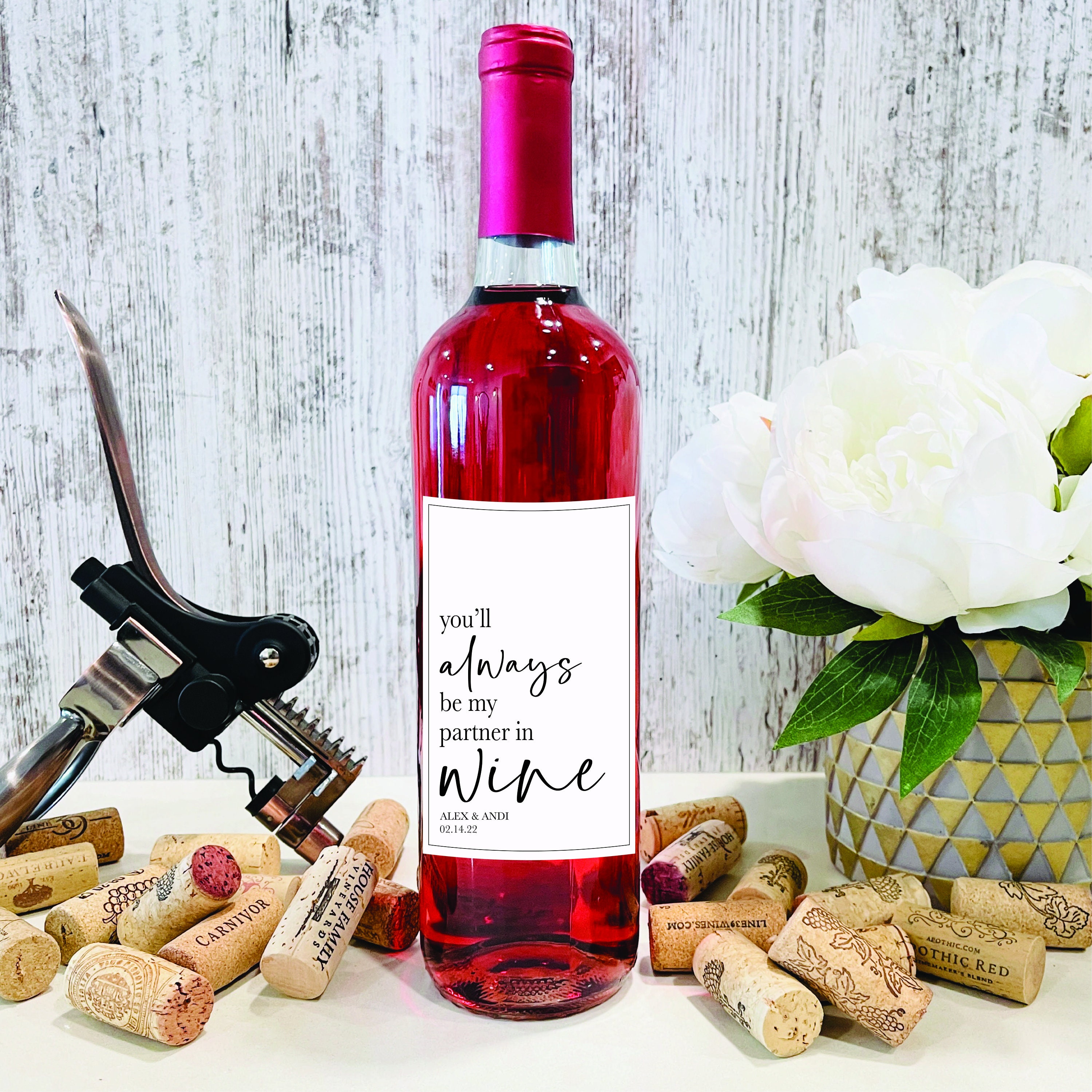 Custom Wine Bottle Label Partner in Wine water Resistant Wine ...