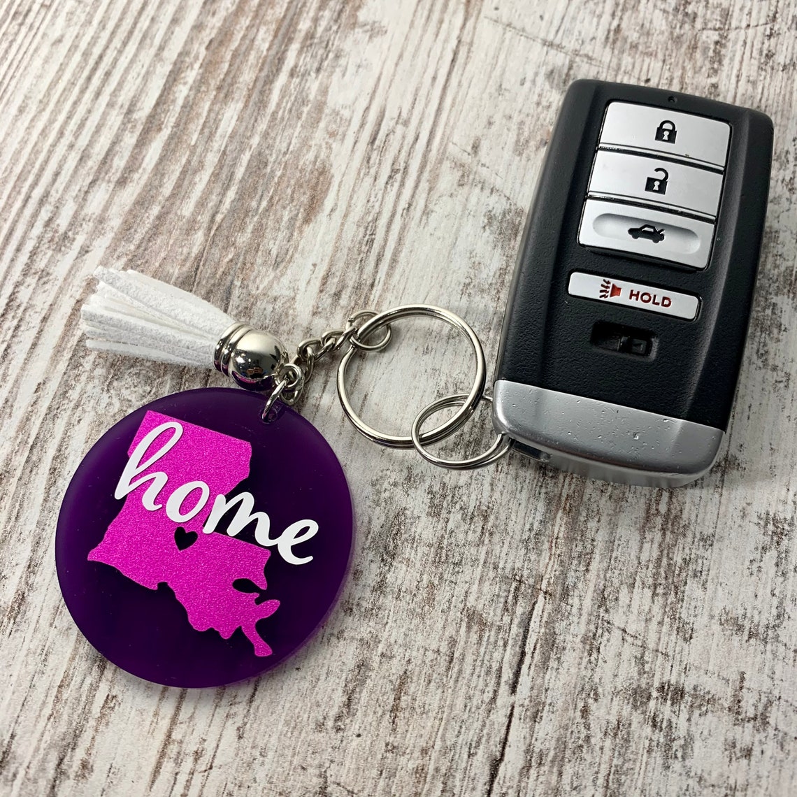 Personalized Louisiana State Keychain Customized Keychain - Etsy