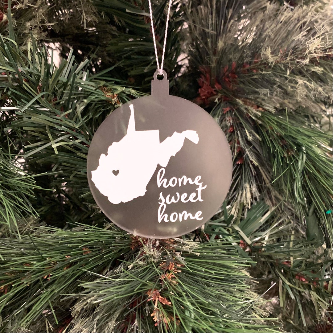 Personalized West Virginia State Ornament customized - Etsy