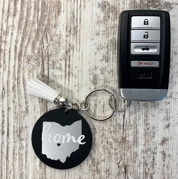 Personalized Ohio State Keychain Customized Keychain Vinyl | Etsy
