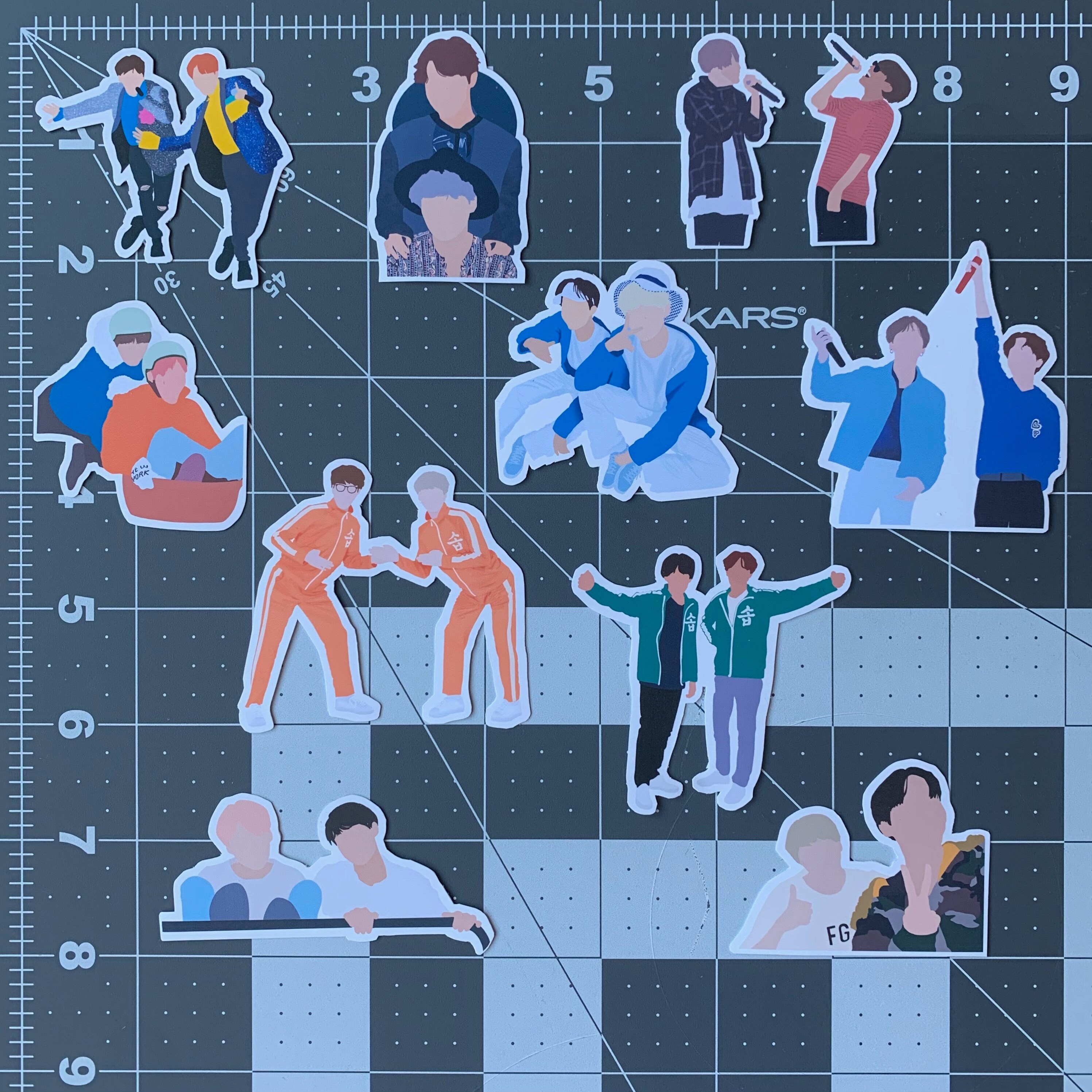 Sope BTS Sticker Pack Suga and Jhope Otsukare and Other | Etsy