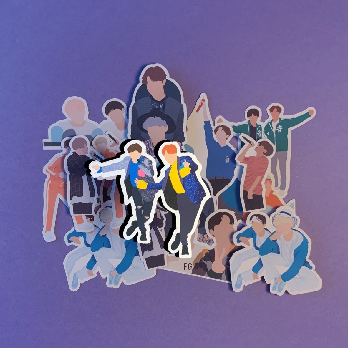 Sope BTS Sticker Pack Suga and Jhope Otsukare and Other | Etsy