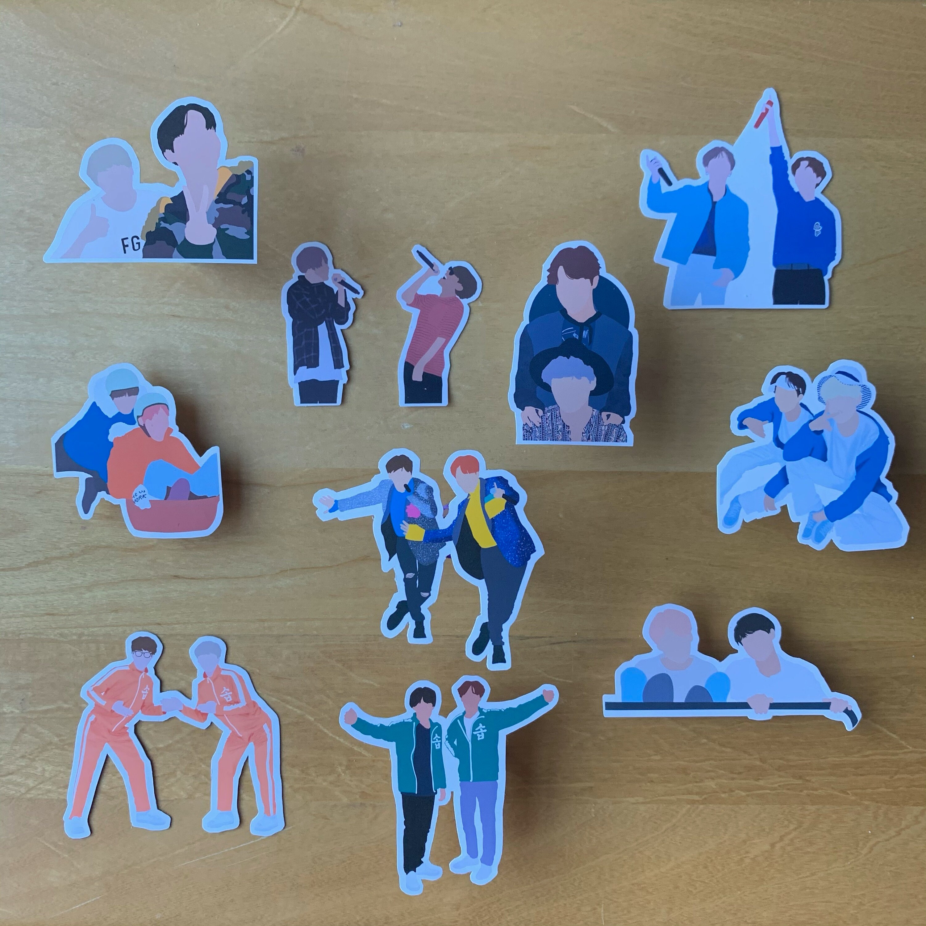 Sope BTS Sticker Pack Suga and Jhope Otsukare and Other | Etsy