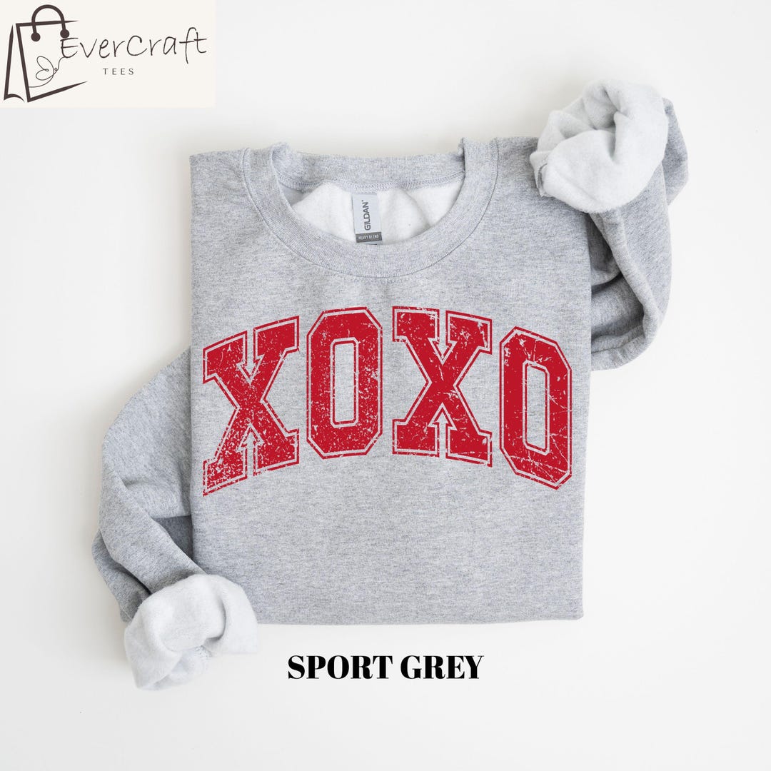 XOXO Valentine Sweatshirt, Womens Valentine Day Shirt, XOXO Crewneck ...