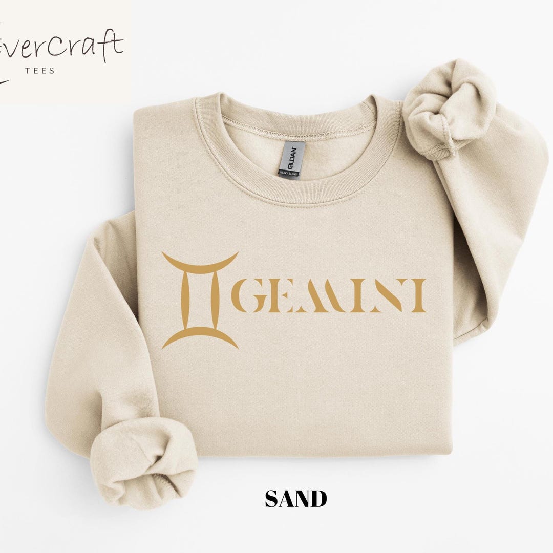 Gemini Sweatshirt, Gemini Zodiac Sign Shirt, Zodiac Womens Sweatshirt ...