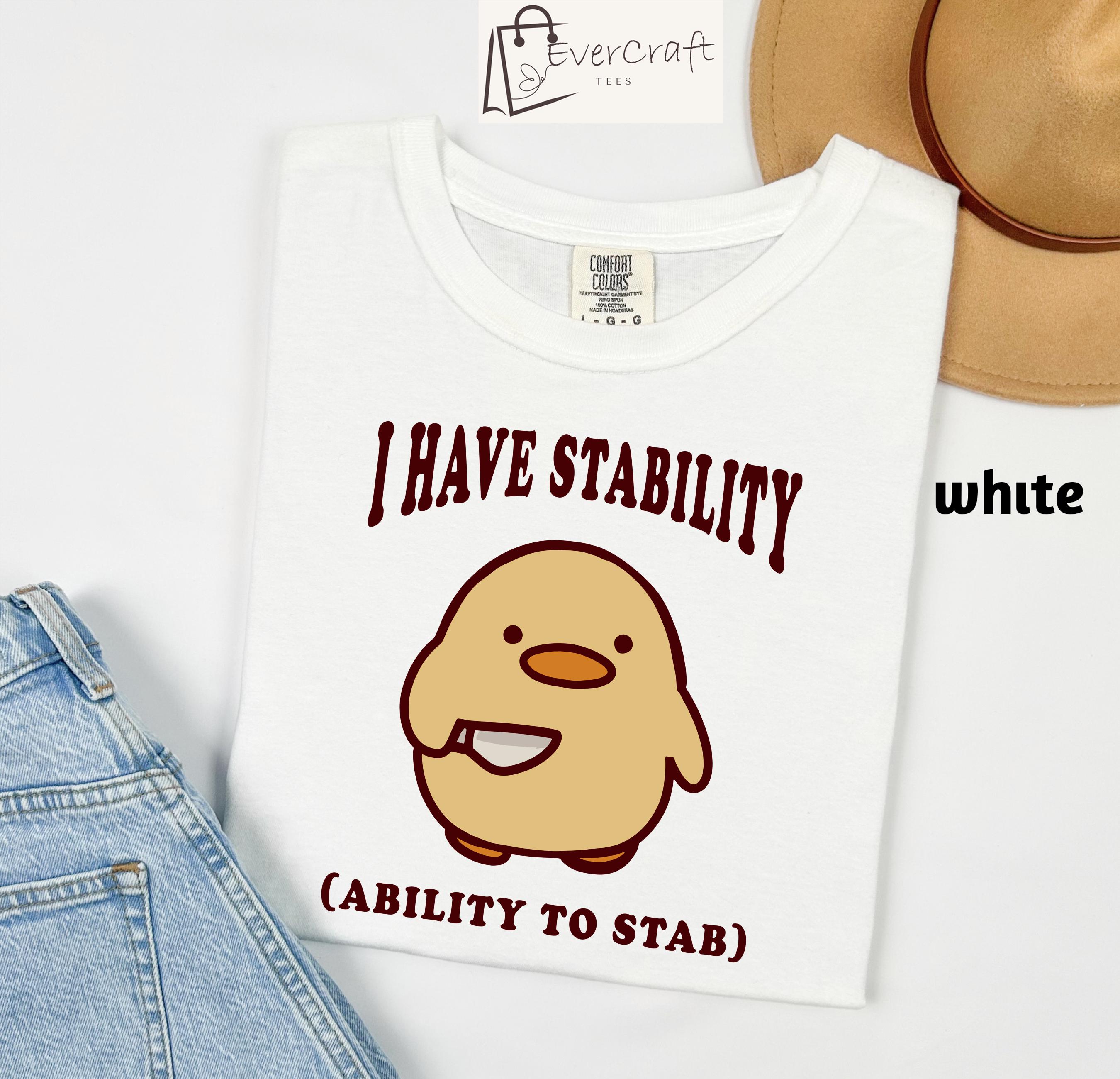 I Have Stability Ability to Stab Shirt, Comfort Colors Unique Shirt ...